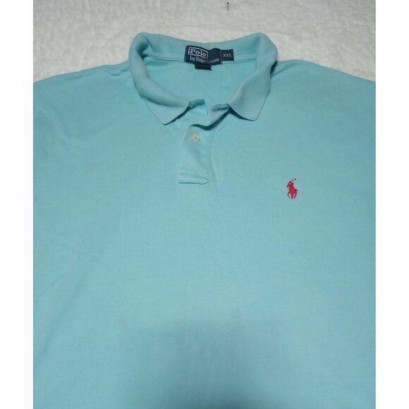 Polo Ralph Lauren | Shirts | Ralph Lauren Polo Mens 2xl Baby Blue Polo Shirt Pink Pony Size Xxl ...